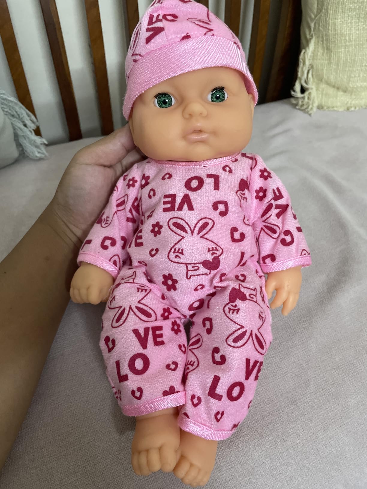 EL FIGO Cute Little Boy in Teddy Printed Dress Doll for Kids (Rotatable ...