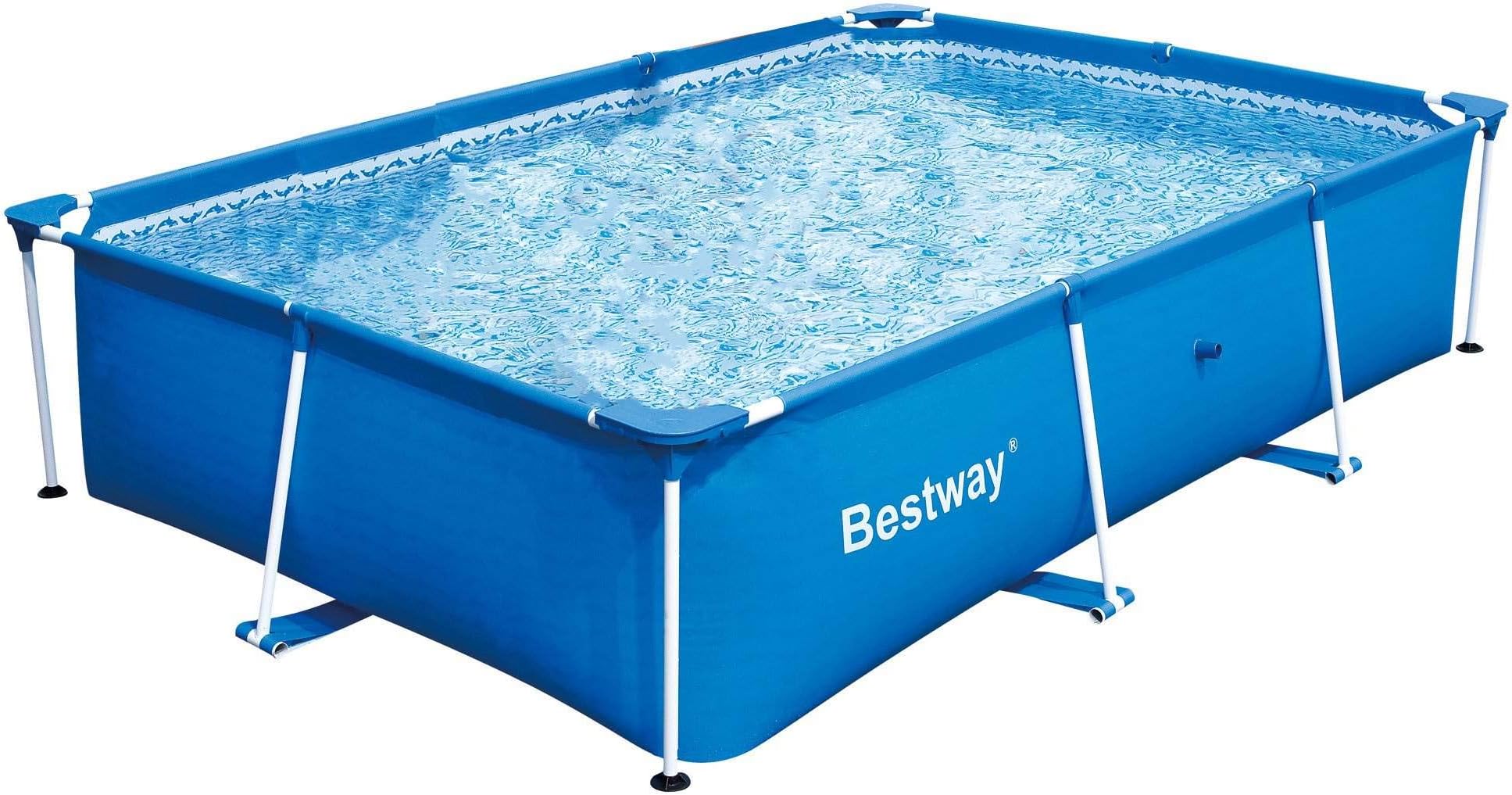 Amazon.com: Intex 10 x 2.5 Foot Round Metal Frame above Ground Pool ...