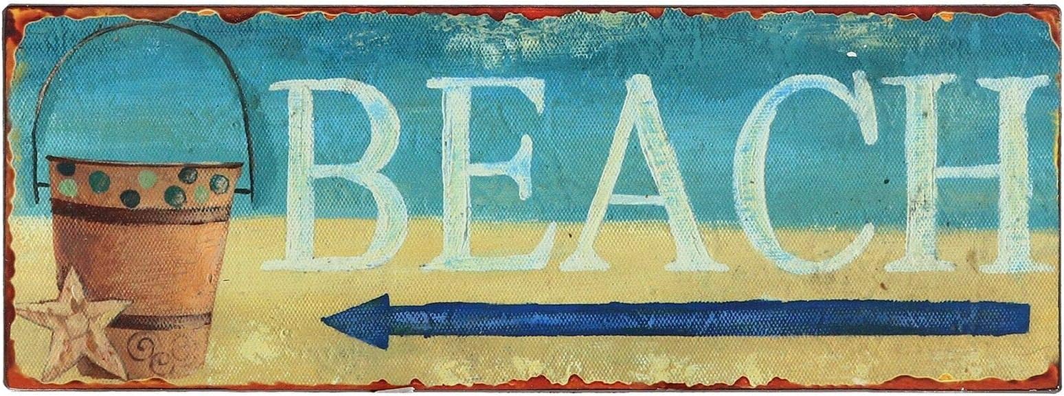 Amazon.com: AFTWO Weathered Beach Arrow Sign, Beach Decor, Coastal Sign ...