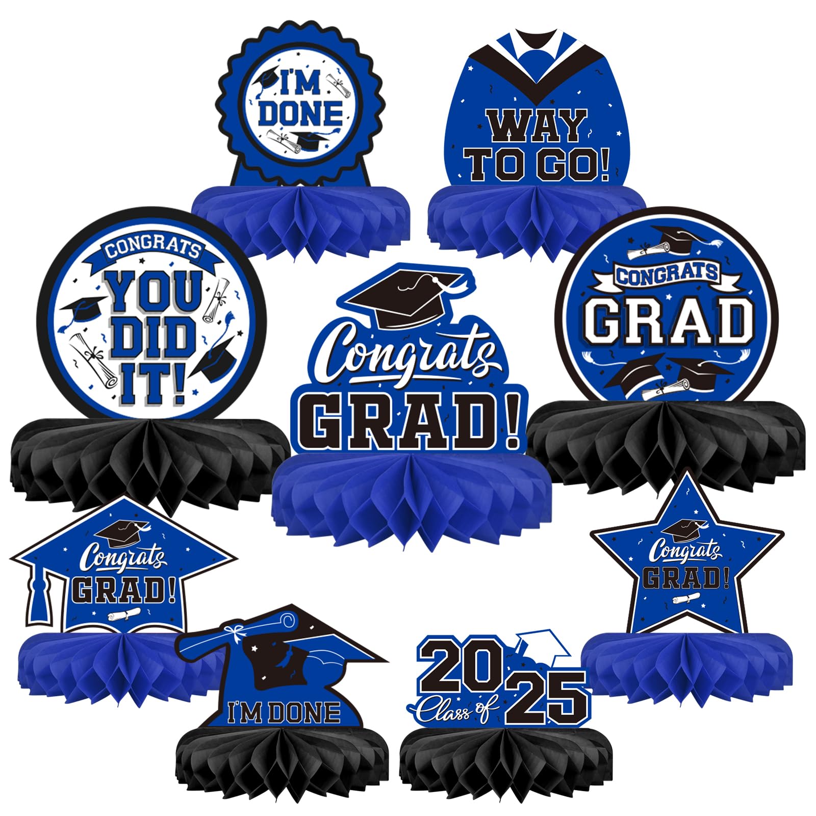 Snapklik.com : 9PCS Graduation Party Decorations Congrats Grad Table ...