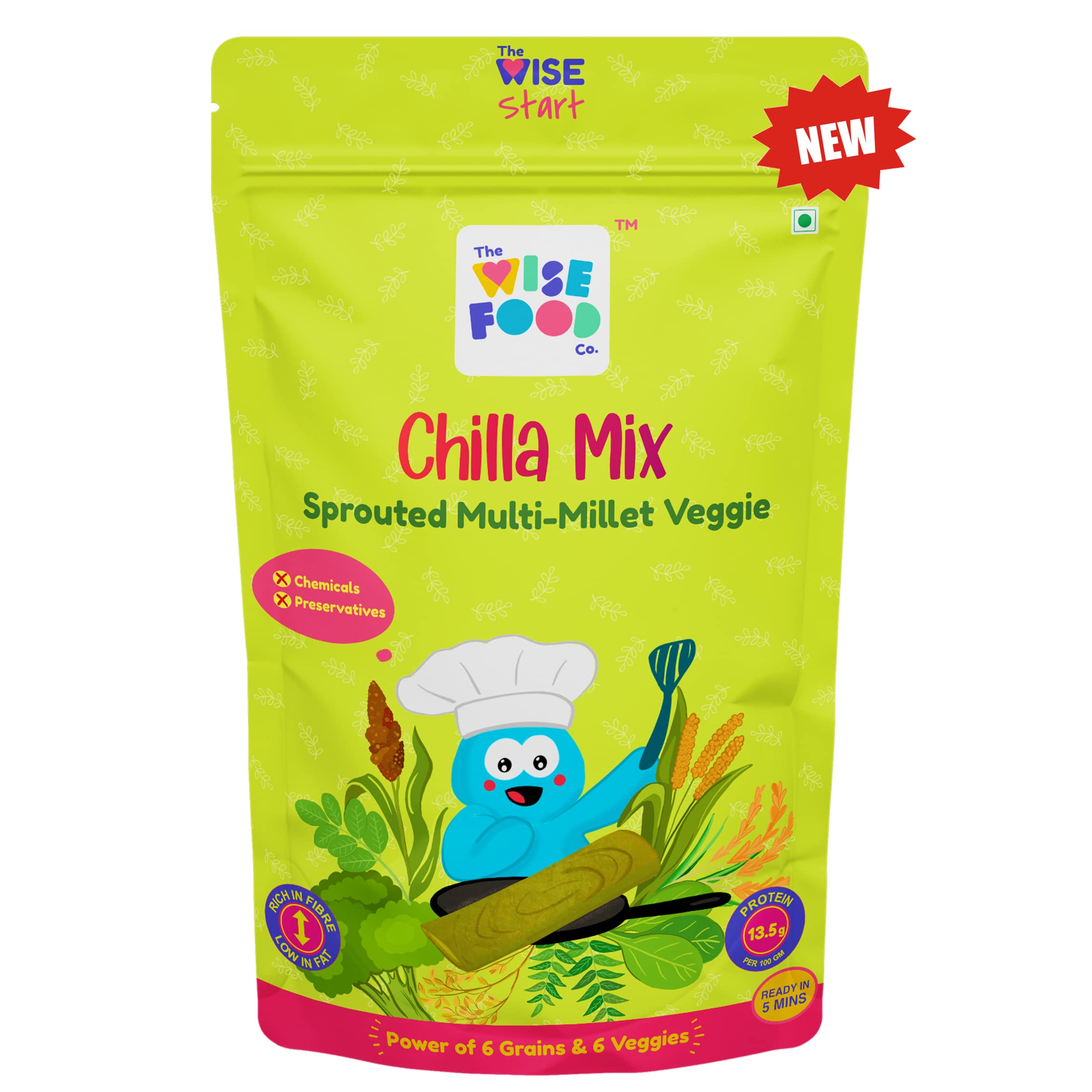 The Wise Food Co - Multi-Millet Veggie Chilla & Dosa Mix | Real ...