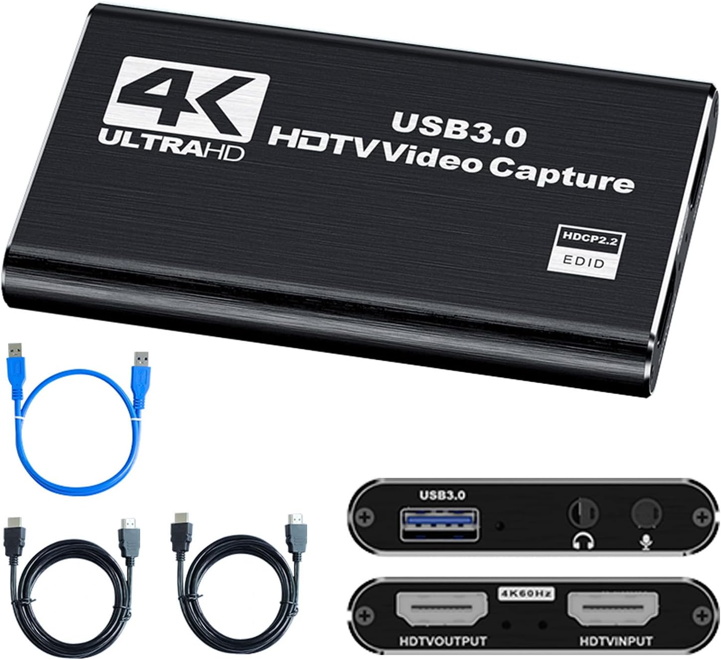 Amazon.com: Ezcap Game Capture Card 1080P HD Video Recorder Box Kit ...