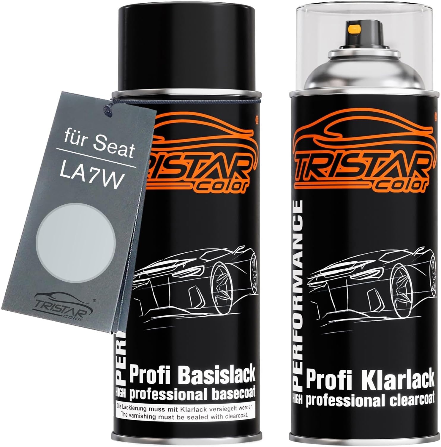 Ludwiglacke Reflex Silver LA7W 8E 8E8E für VW Spraydosen Set Autolack ...