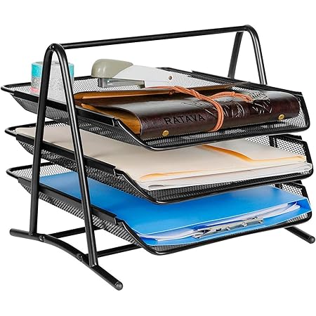 RATAVA 3 Tier Document, File, Paper, Letter, Office, Desktop Tray ...