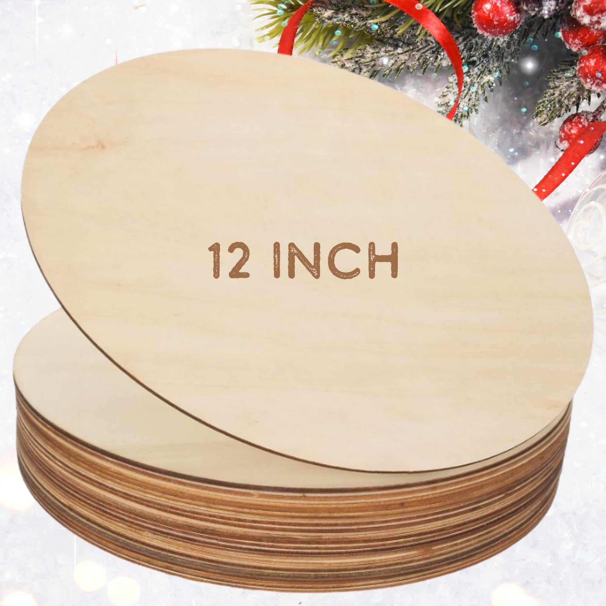Amazon.com: 15 Pcs Wood Circles for Crafts, Unfinished Blank Wooden ...