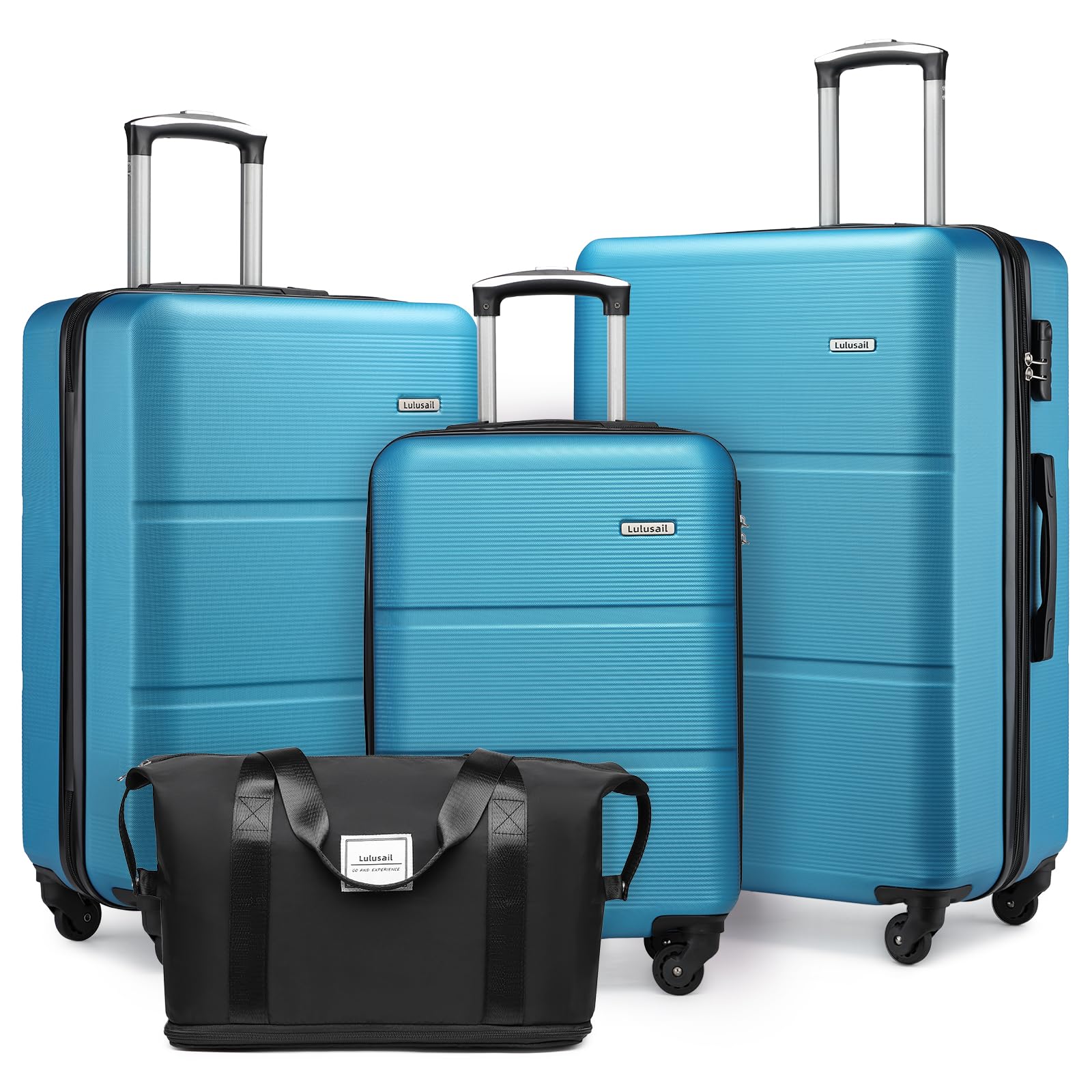 Amazon.com | Lulusail Luggage Sets 3 Piece, Expandable(Only 28inch) ABS ...