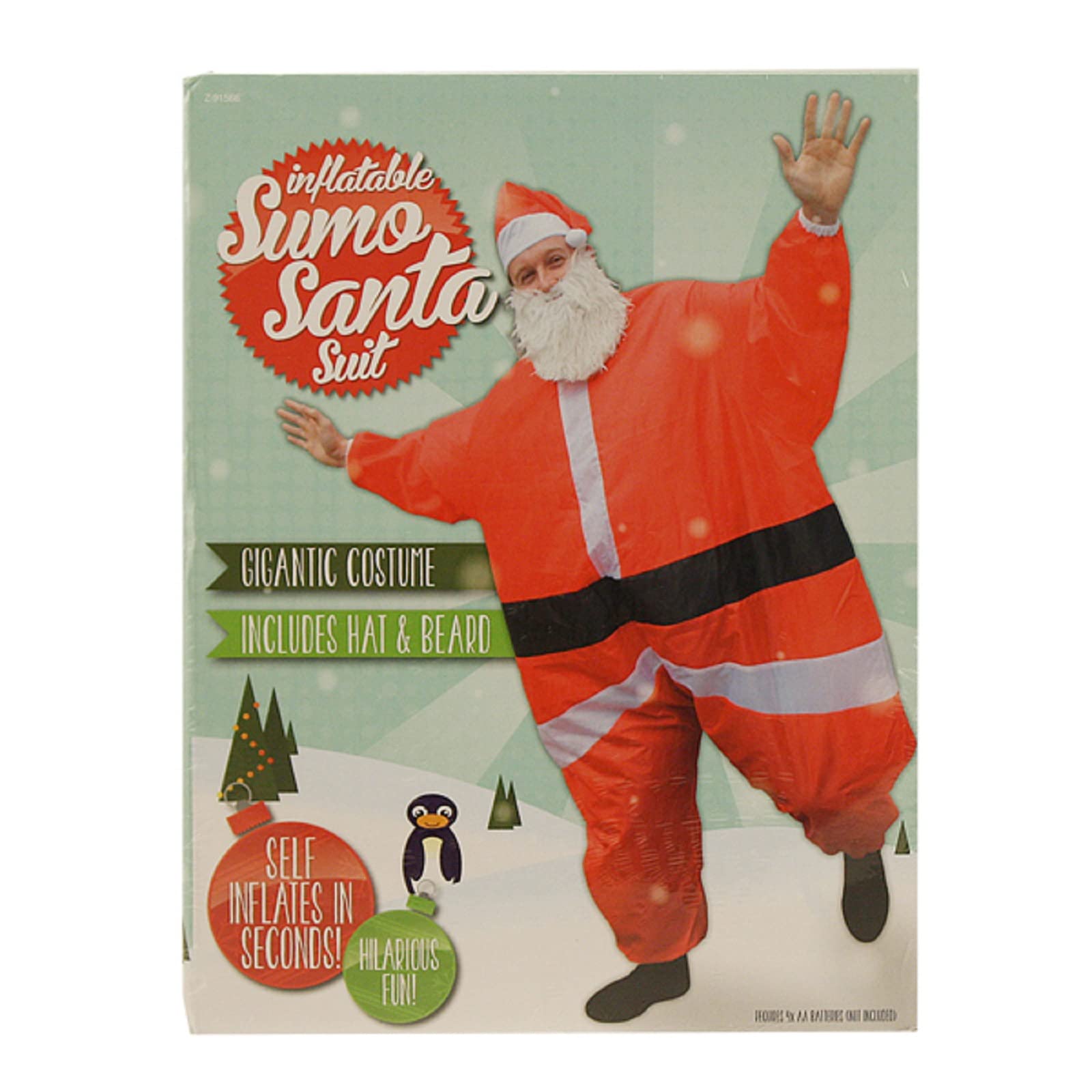 1 x RAW Customer Returns Jamjo s Inflatable Sumo Santa Claus Suit Incl ...