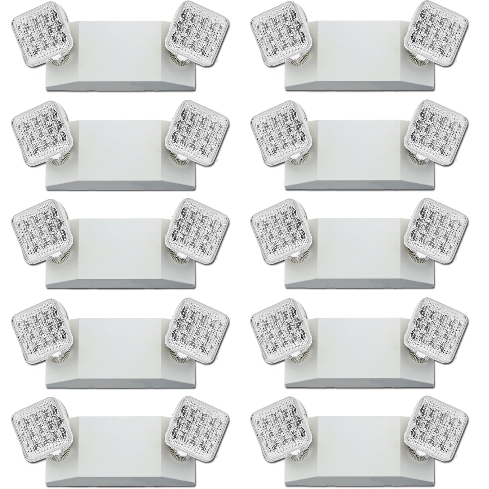Commercial LED Emergency Lights 10 Pack LED Emergency Lights with ...