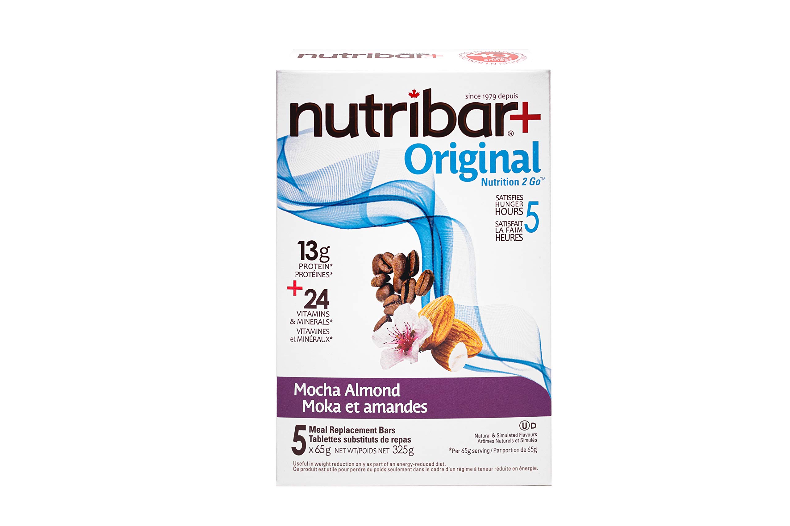 Nutribar+ Mocha Almond Flavoured Bars, High protein, Meal Replacement ...