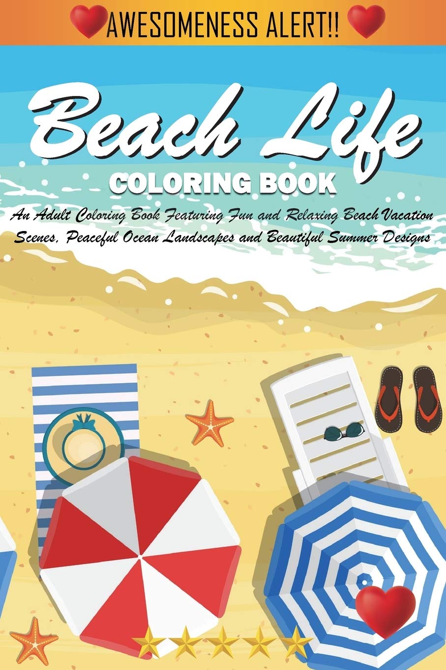 Amazon.com: Beach Life Coloring Book: An Adult Coloring Book Featuring ...