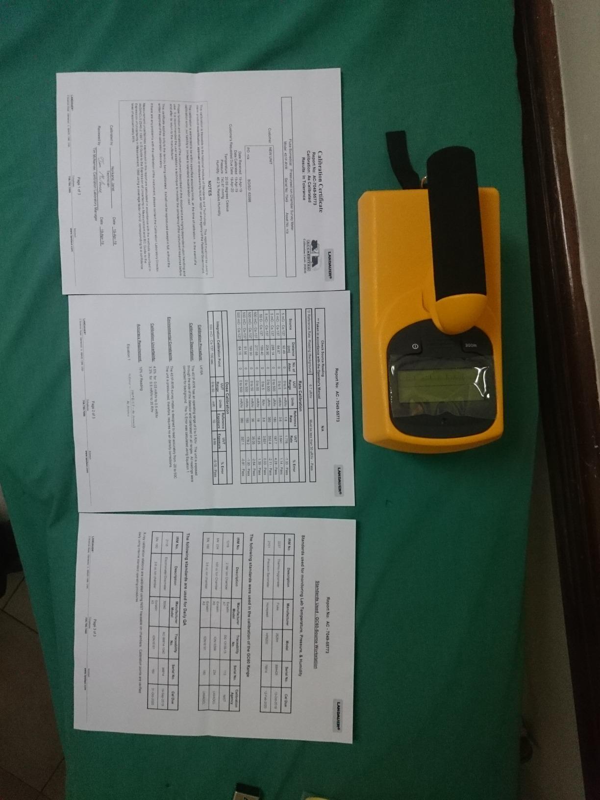 Amazon.com: Pressurized uR Ion Chamber Survey Meter : Industrial ...