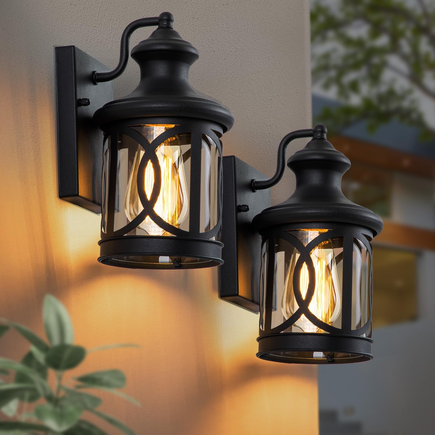 Laplusbelle 2-Pack Outdoor Wall Lights, Porch Lights, Waterproof Outdoor Wall Sconce, Exterior ...