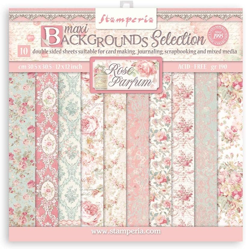 Amazon.com : Stamperia Scrapbooking Pad 10 Sheets 12 x 12 Inches ...