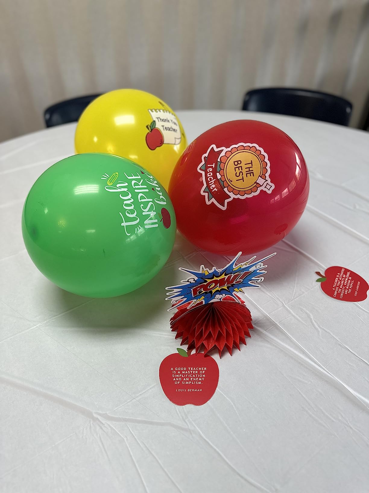 Amazon.com: Thank You Teachers Party Supplies We Appreciate You Banner ...