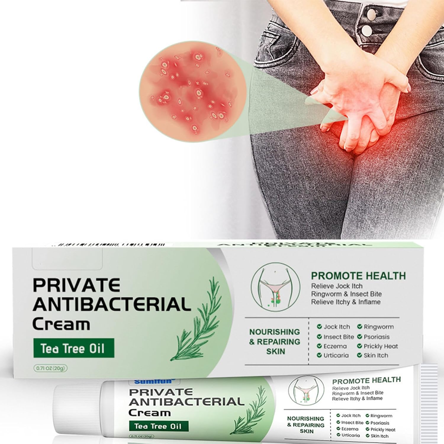 Antibacterial Ointment, 20gAnti-fungal Cream For Men and Women's groin ...