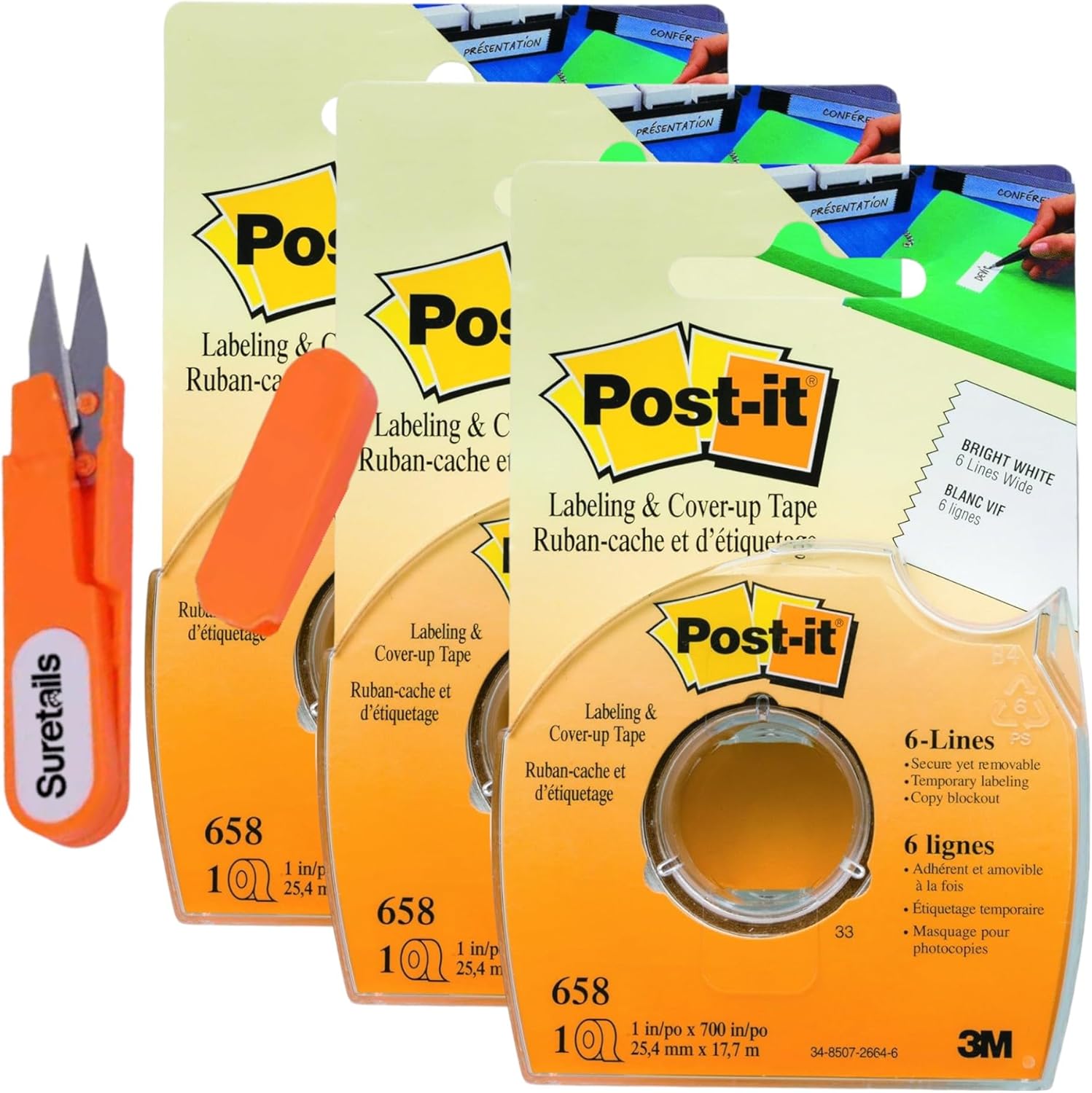 Amazon.com: Labeling & Cover-Up Tape, Tape For Labeling, Bundle With ...