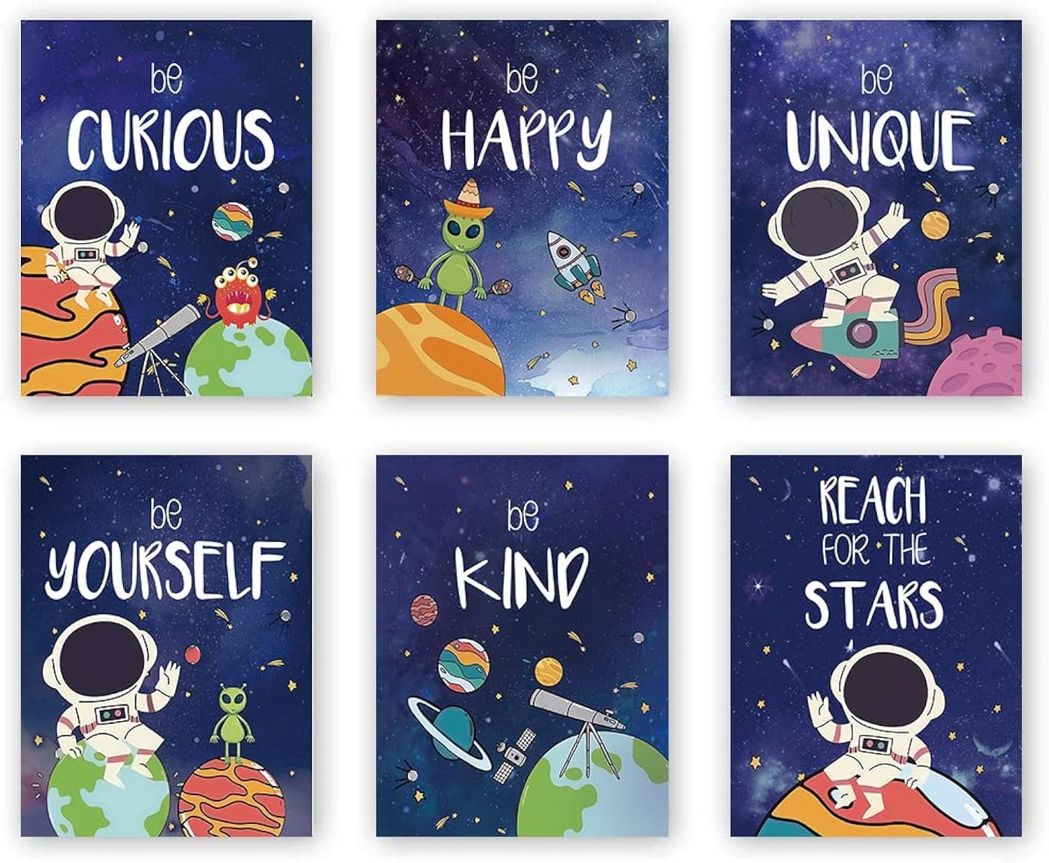 Outer Space Art For Kids Adairs Kids Outer Space Wall Art | Adairs