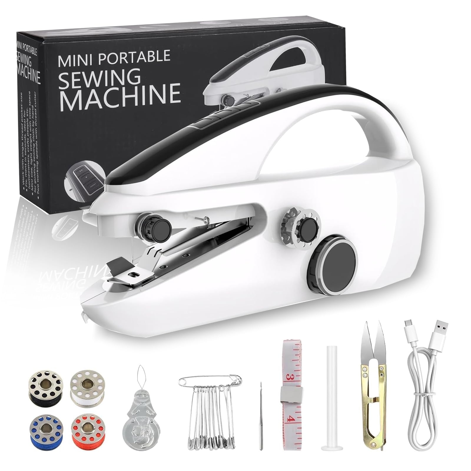 Amazon.com: CJC Handheld Sewing Machine,Sewing Machine for Beginners ...
