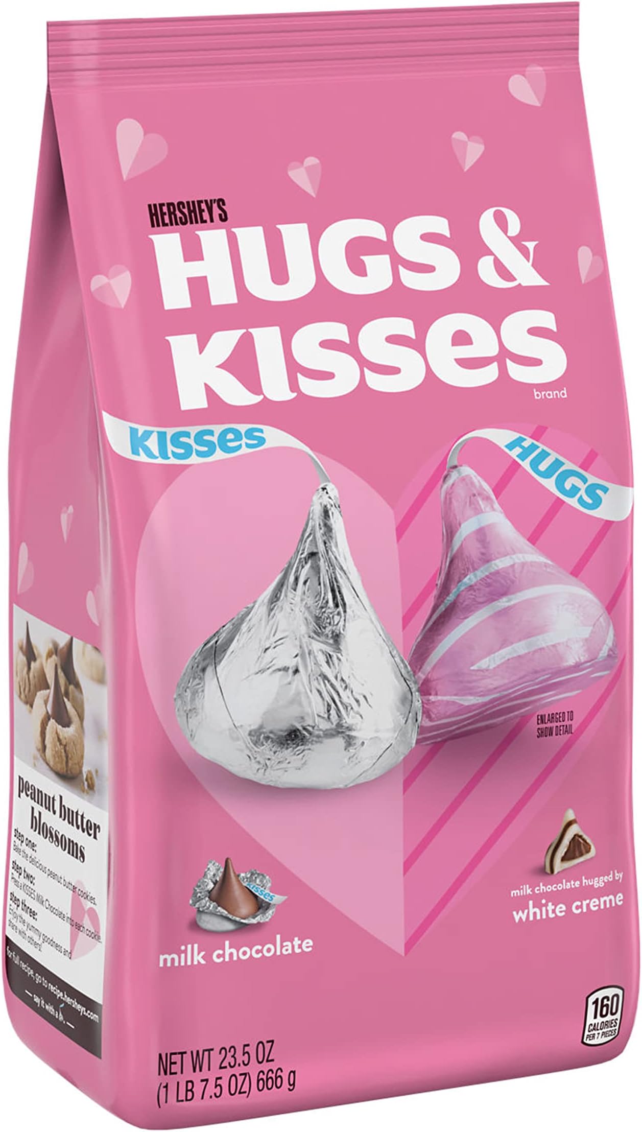 Amazon.com : HERSHEY'S HUGS & KISSES Assorted Flavored, Valentine's Day ...