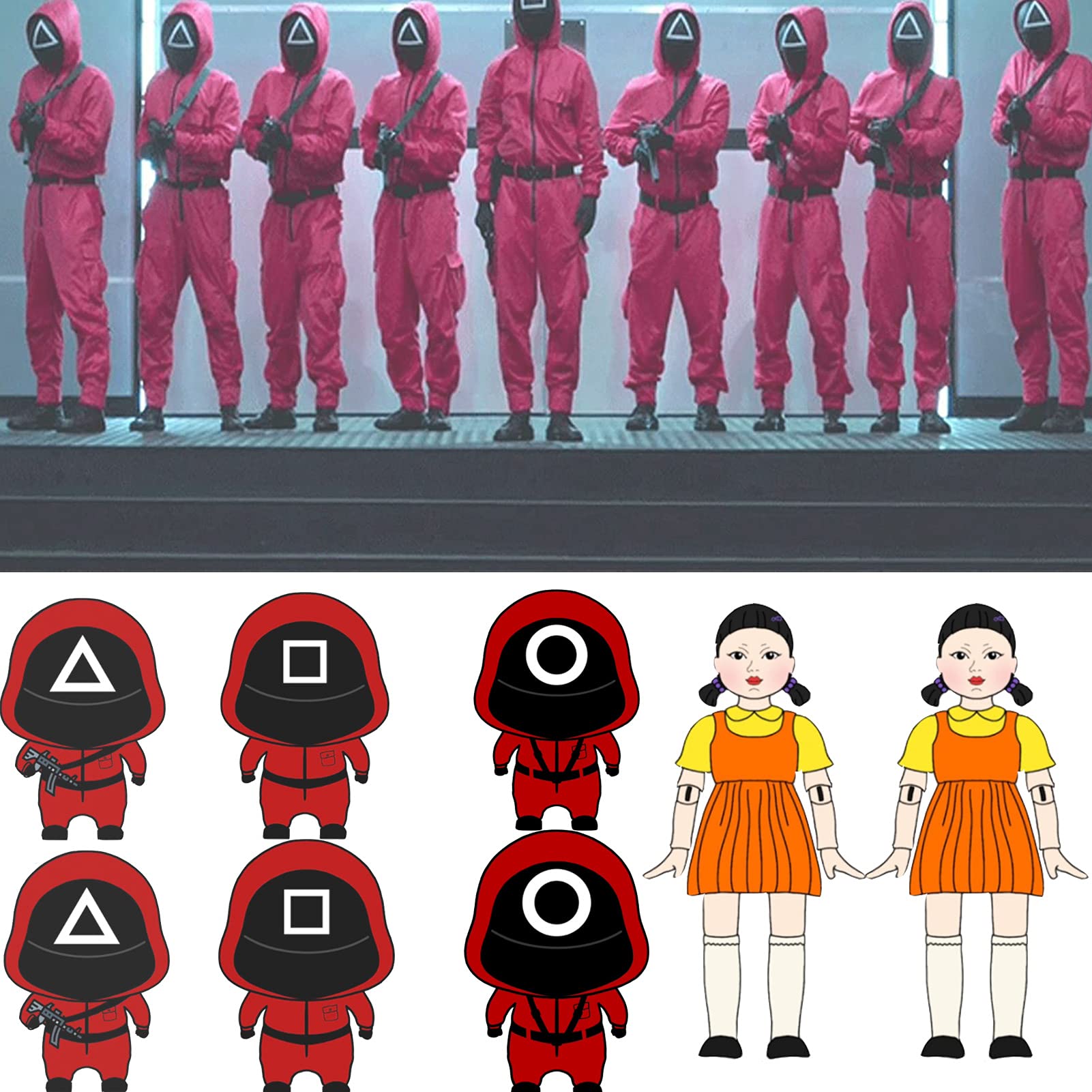 Wcnm 2 Sets Squid Game Sticker Squid Game K Drama | Desertcart New Zealand