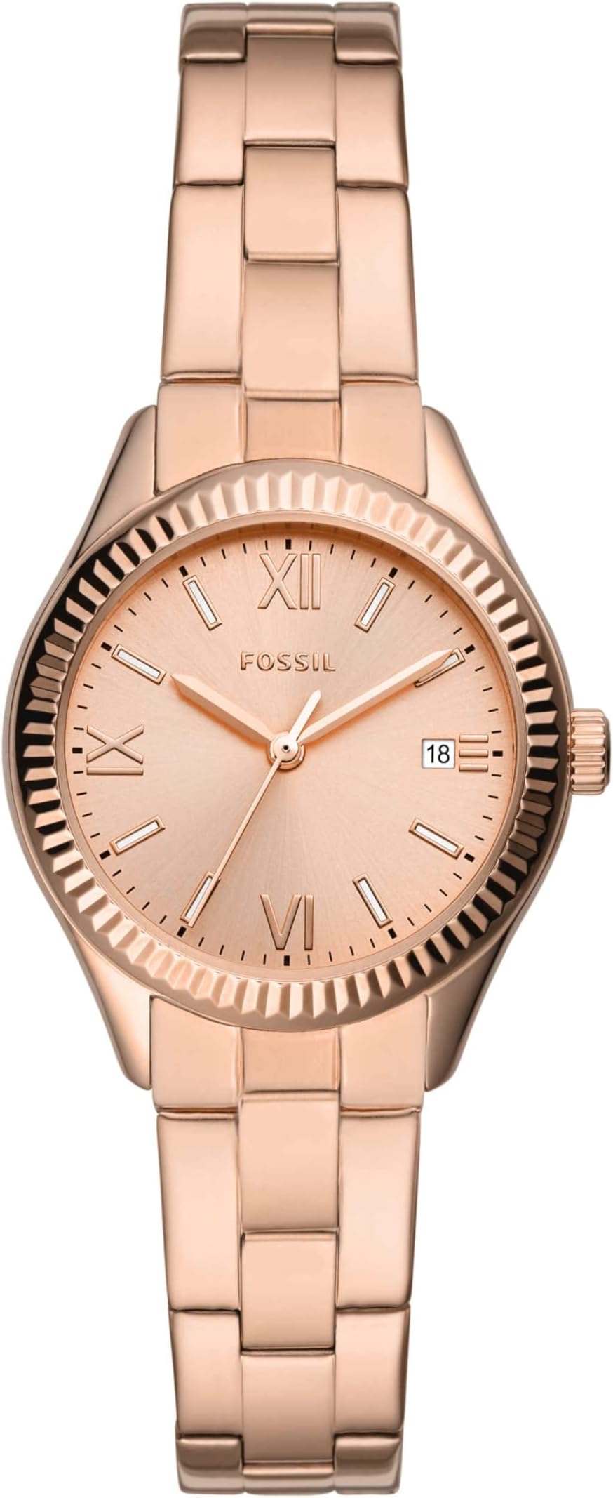 Fossil Rye Analog Rose Gold Dial Women's Watch-BQ3639 : Amazon.in: Fashion