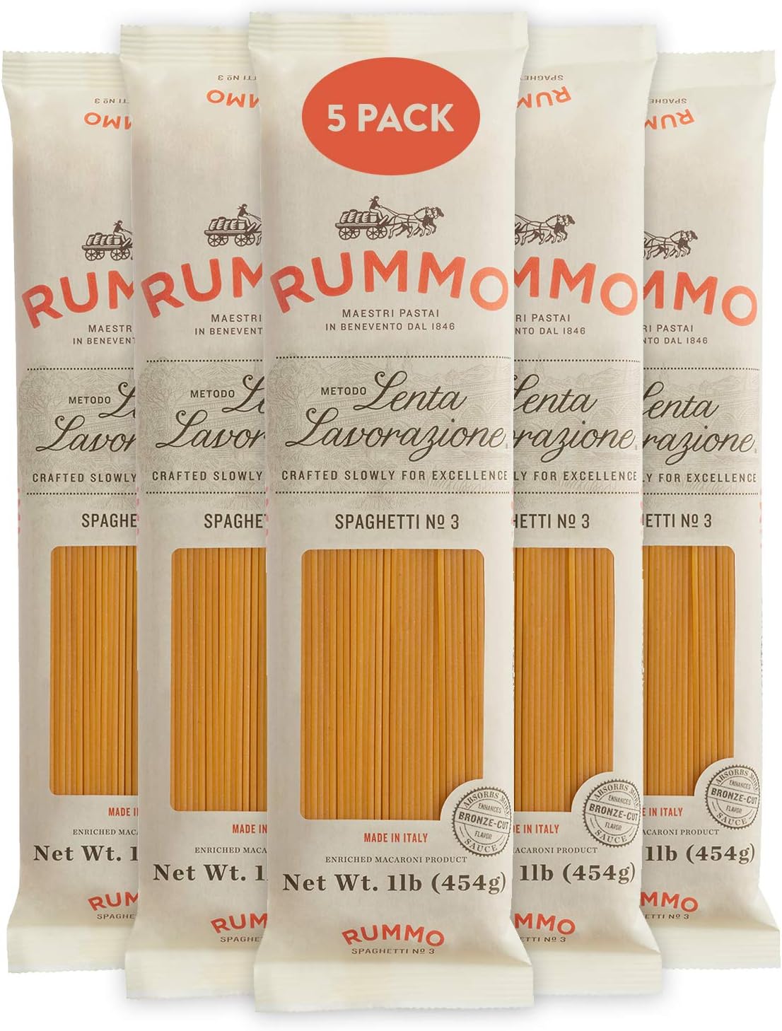 Amazon.com : Rummo Spaghetti Pasta N.3 - Spaghetti Pasta Noodles, Durum ...