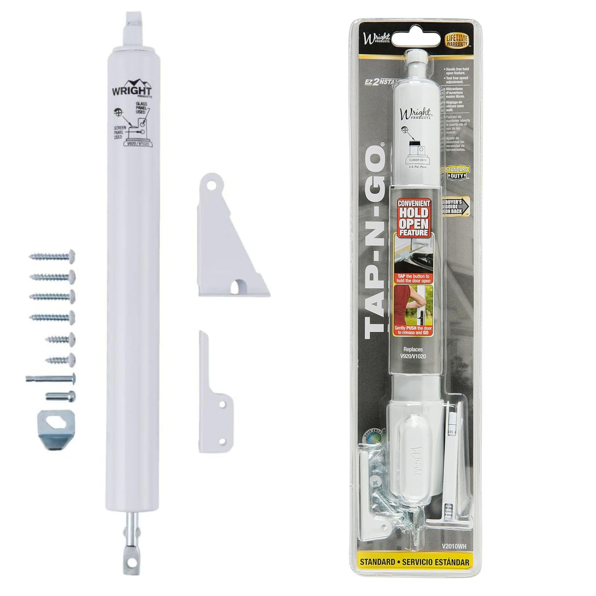 Wright Products Dual Door Closer System - Standard Duty Pneumatic ...