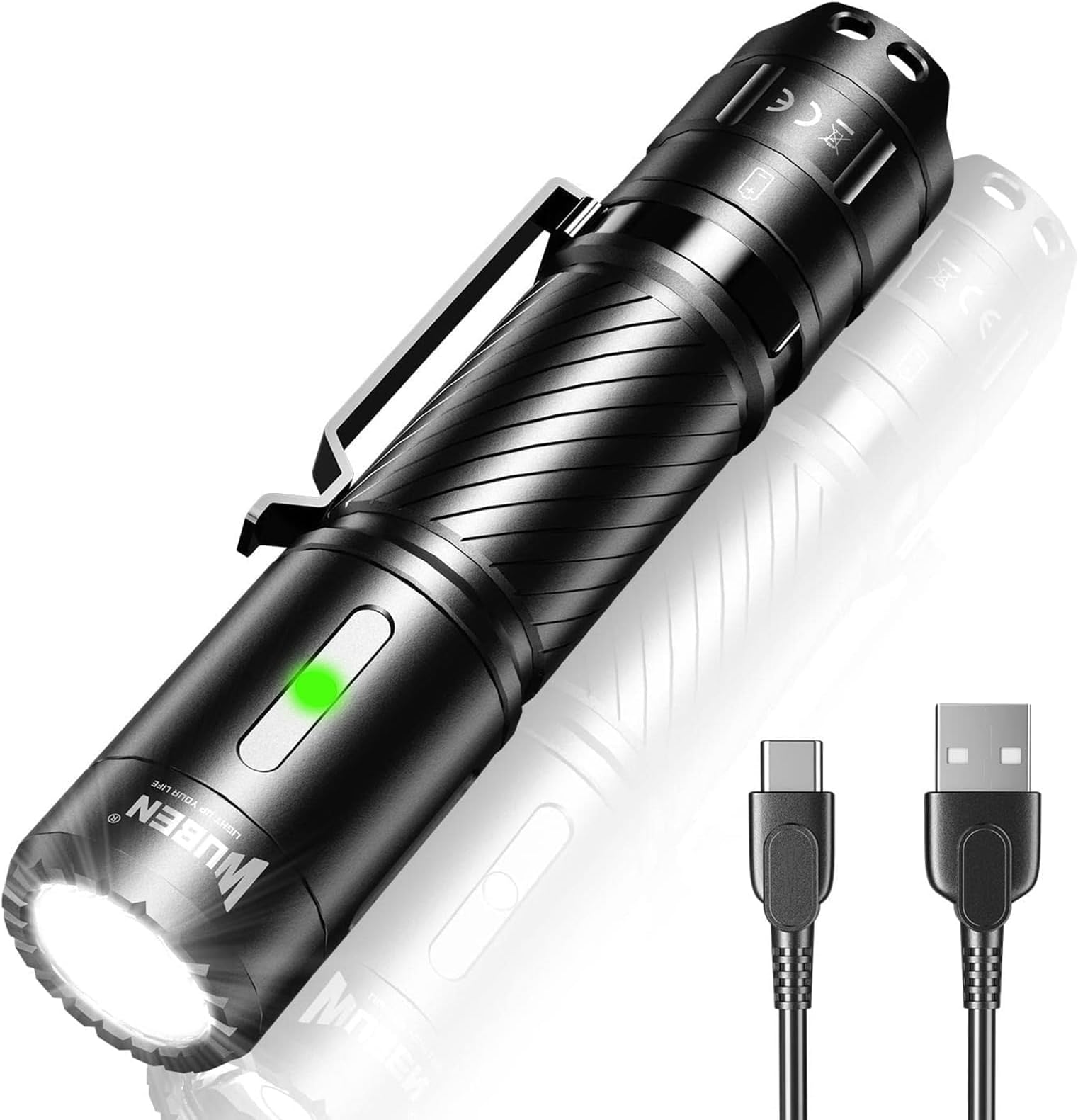 Amazon.co.jp: 【8000ルーメン】 TrustFire TR-J18 7コア（XM-L T6） フラッシュライト メーカー直輸入 ...