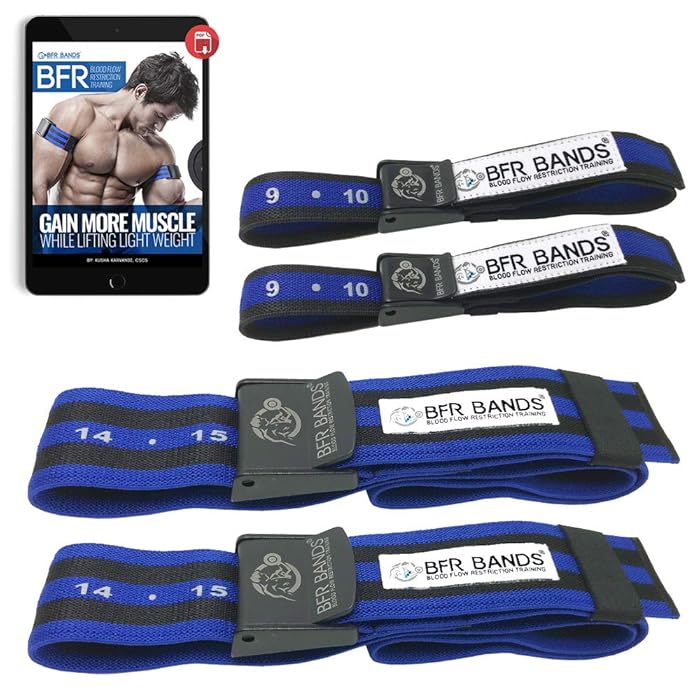 Buy BFR BANDS PRO Blood Flow Restriction Bands for Arms, Legs or Glutes ...