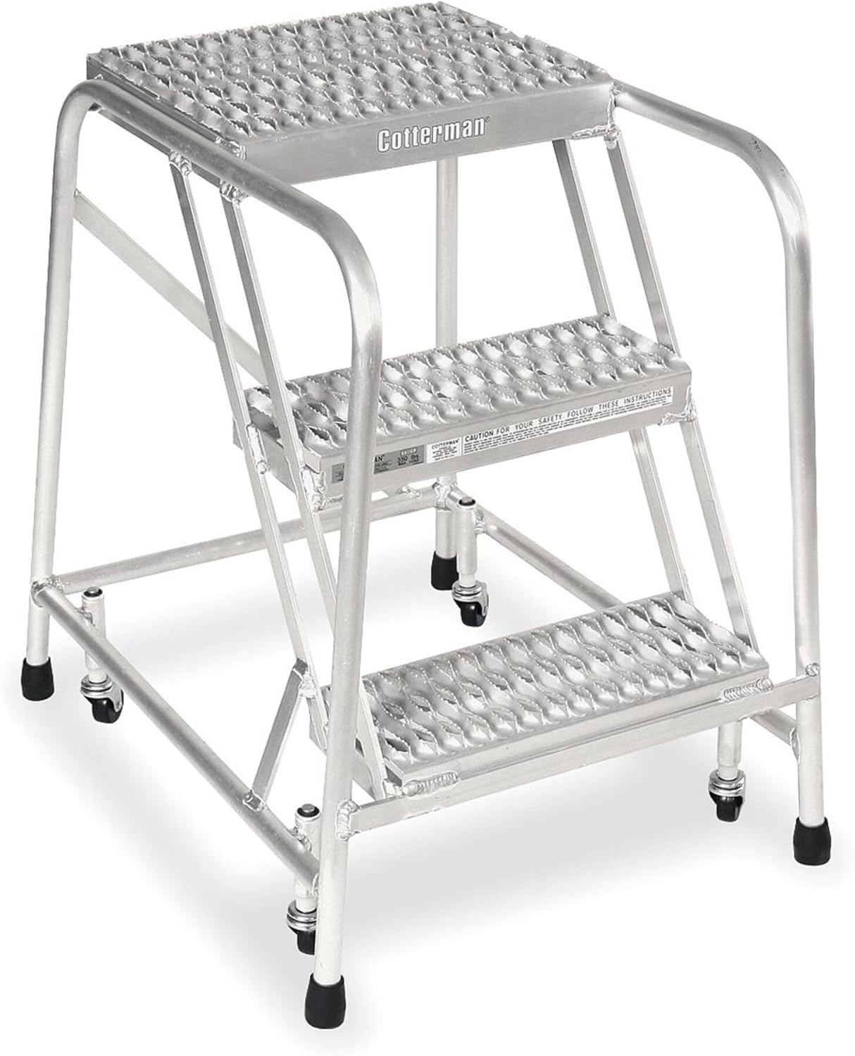 Rolling Ladder, Welded, Platform 40In H: Stepladders: Amazon.com: Tools ...