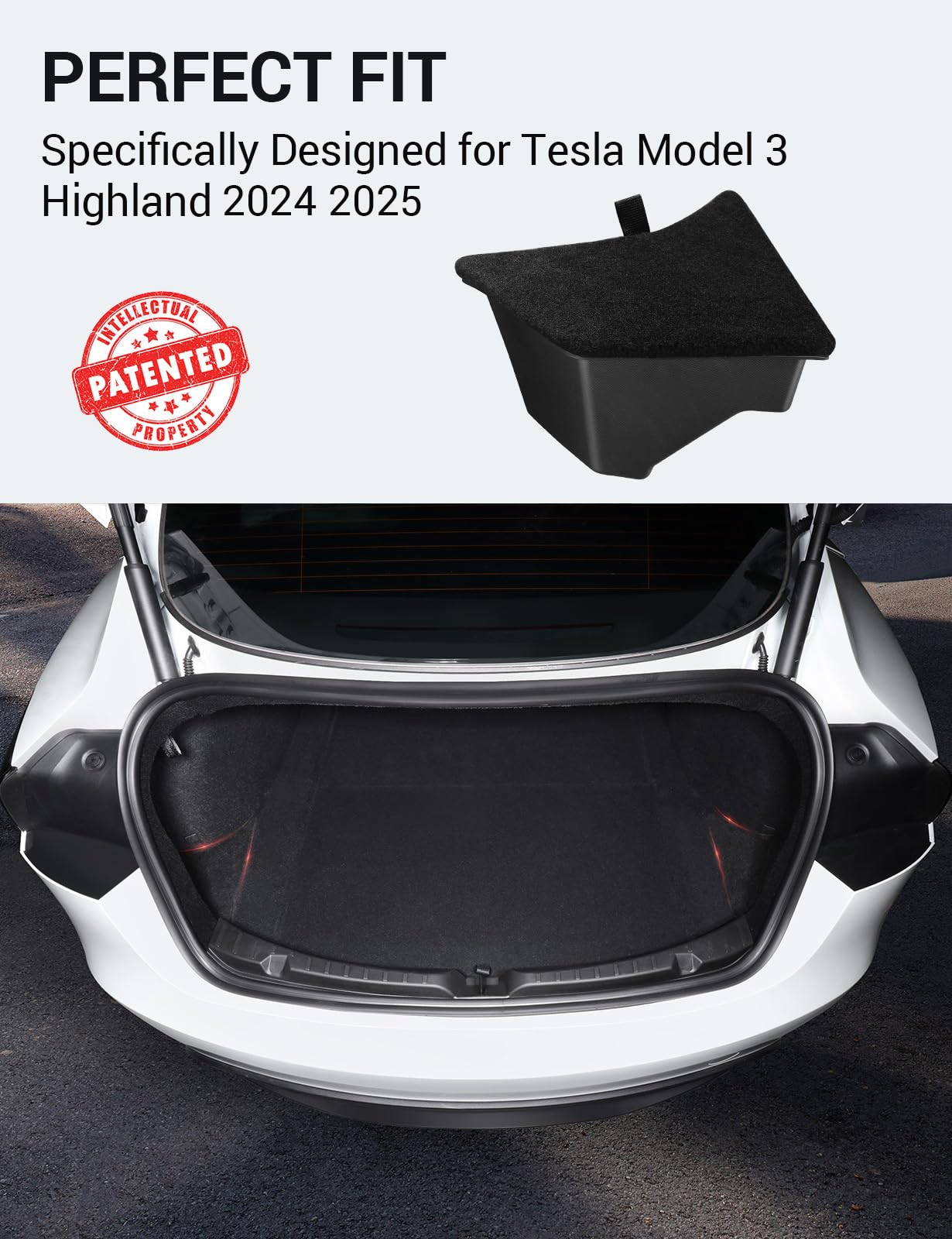 Snapklik.com : BASENOR 2025 Tesla Model 3 Highland Trunk Organizer ...