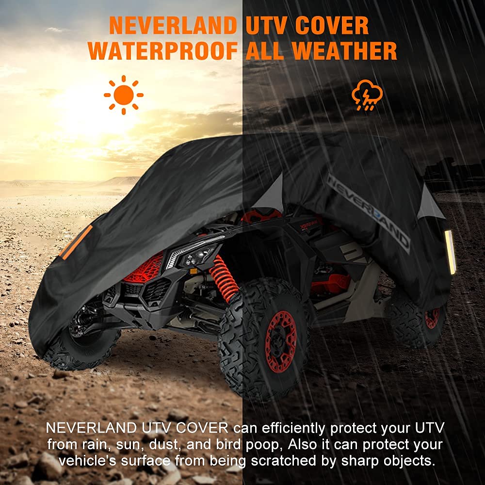 Snapklik.com : NEVERLAND UTV Cover, Storage Sun-UV Rain Snow Protector ...