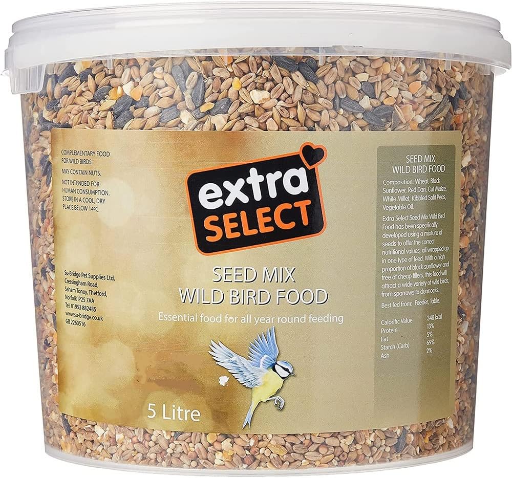 Extra Select Seed Mix Wild Bird Food, 5 Litre : Amazon.co.uk: Pet Supplies