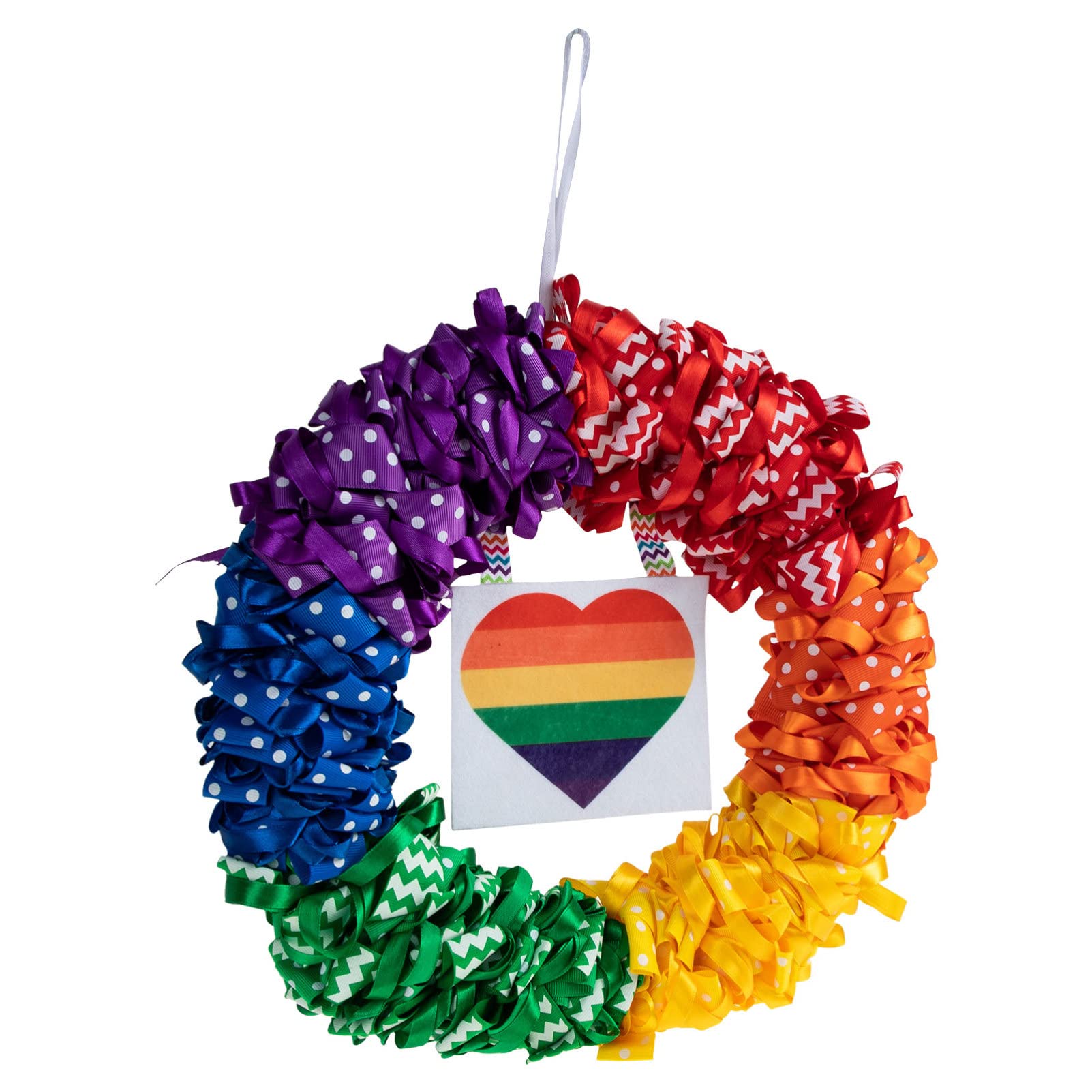 Amazon.com: PRETYZOOM Wreath Ornament Wreath LGBTQ Rainbow Wreath ...