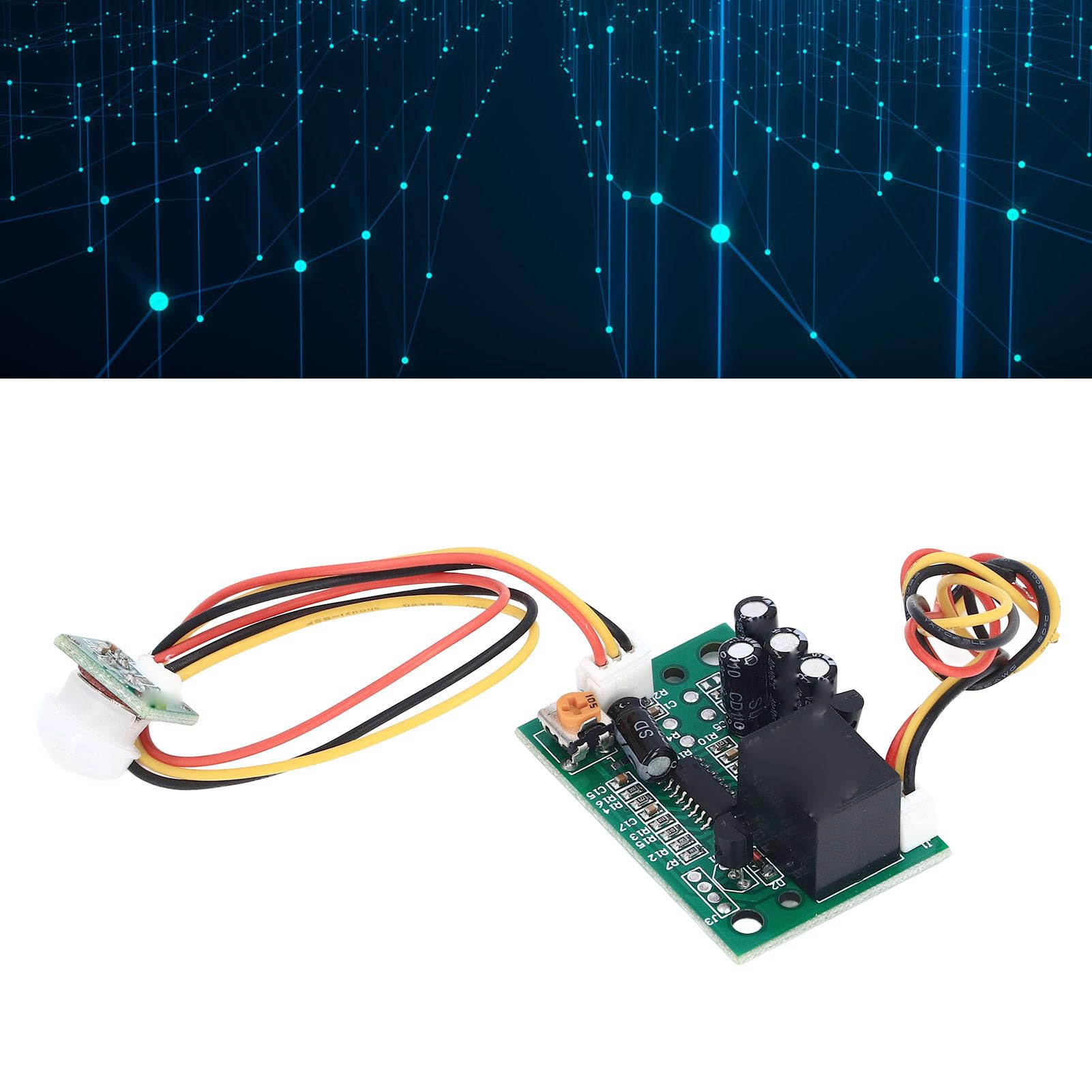 Pyroelectric Sensor Module, DC 12V Relay Output, PIR Motion Sensor ...