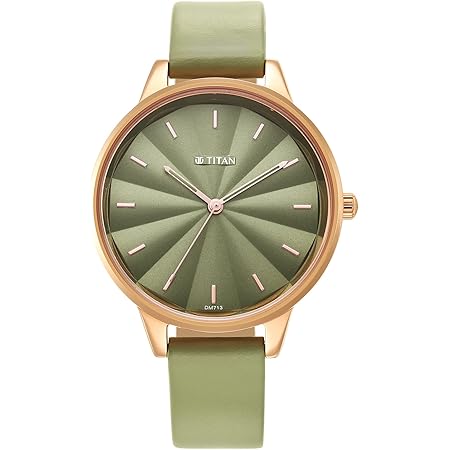 Titan Analog Green Dial Women's Watch-2648WL06 : Amazon.in: Fashion