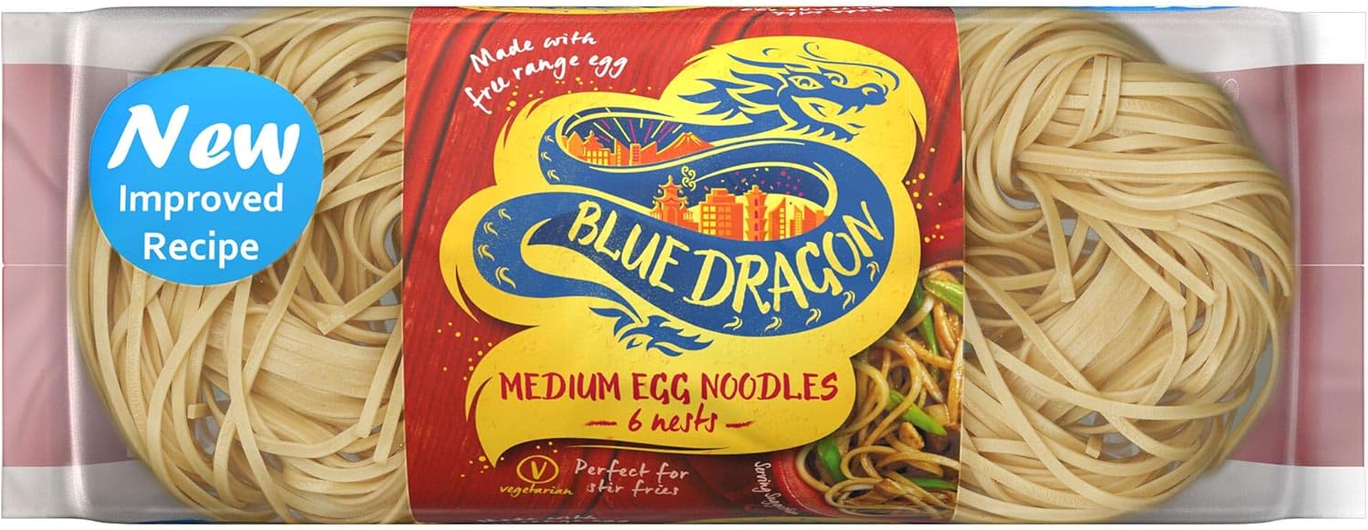 Blue Dragon Medium Egg Noodles - 8x300g : Amazon.co.uk: Grocery