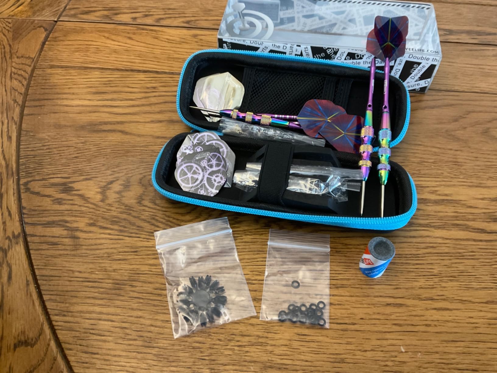 CyeeLife Steel Tip Darts Set,3 Pack Professional Dart with 6 Premium ...