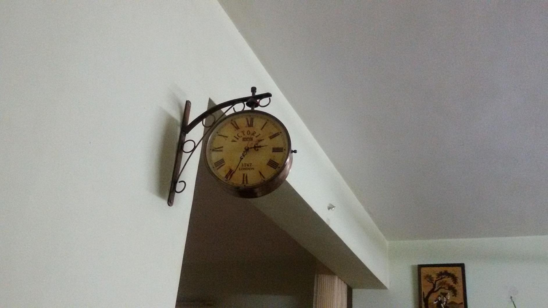 Buy GIFTWITHSWAGGER'S Copper Finish Vintage Station Clock / Double ...