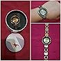 Fastrack Glitch Quartz Analog Brown Dial Metal Strap Watch for Girls ...