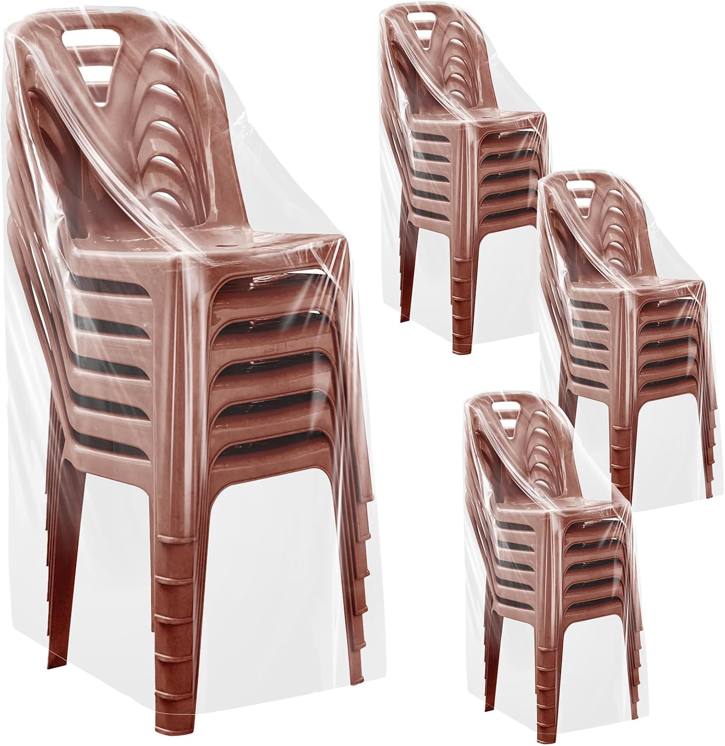Amazon.com: Tudomro Outdoor Plastic Chair Cover Waterproof Armchair ...