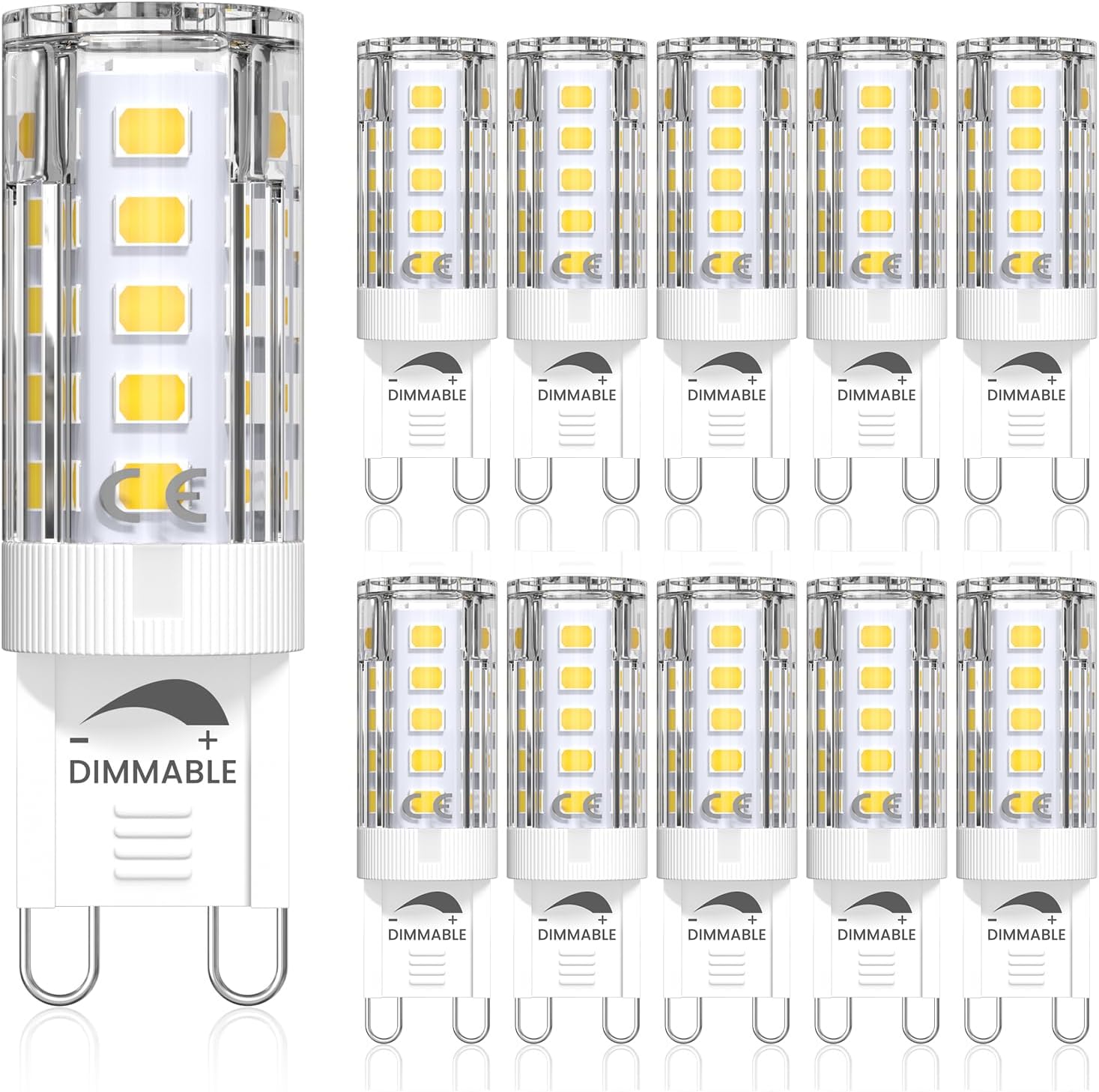 Bonlux G9 LED Bulb Cool White Dimmable, 6000K 4W G9 LED Light Bulb, G9 ...