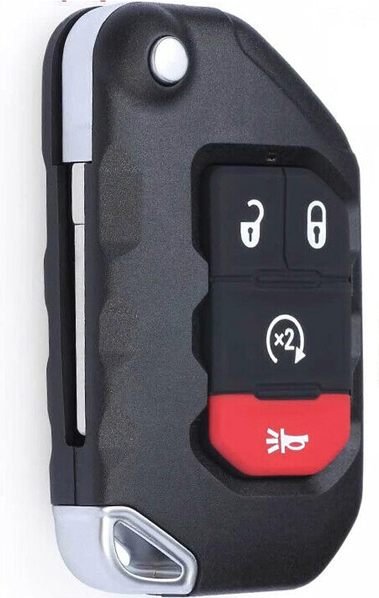 Amazon.com: for COMPLETE (4-BUTTON) REMOTE Flip Key Remote Fob for Jeep ...