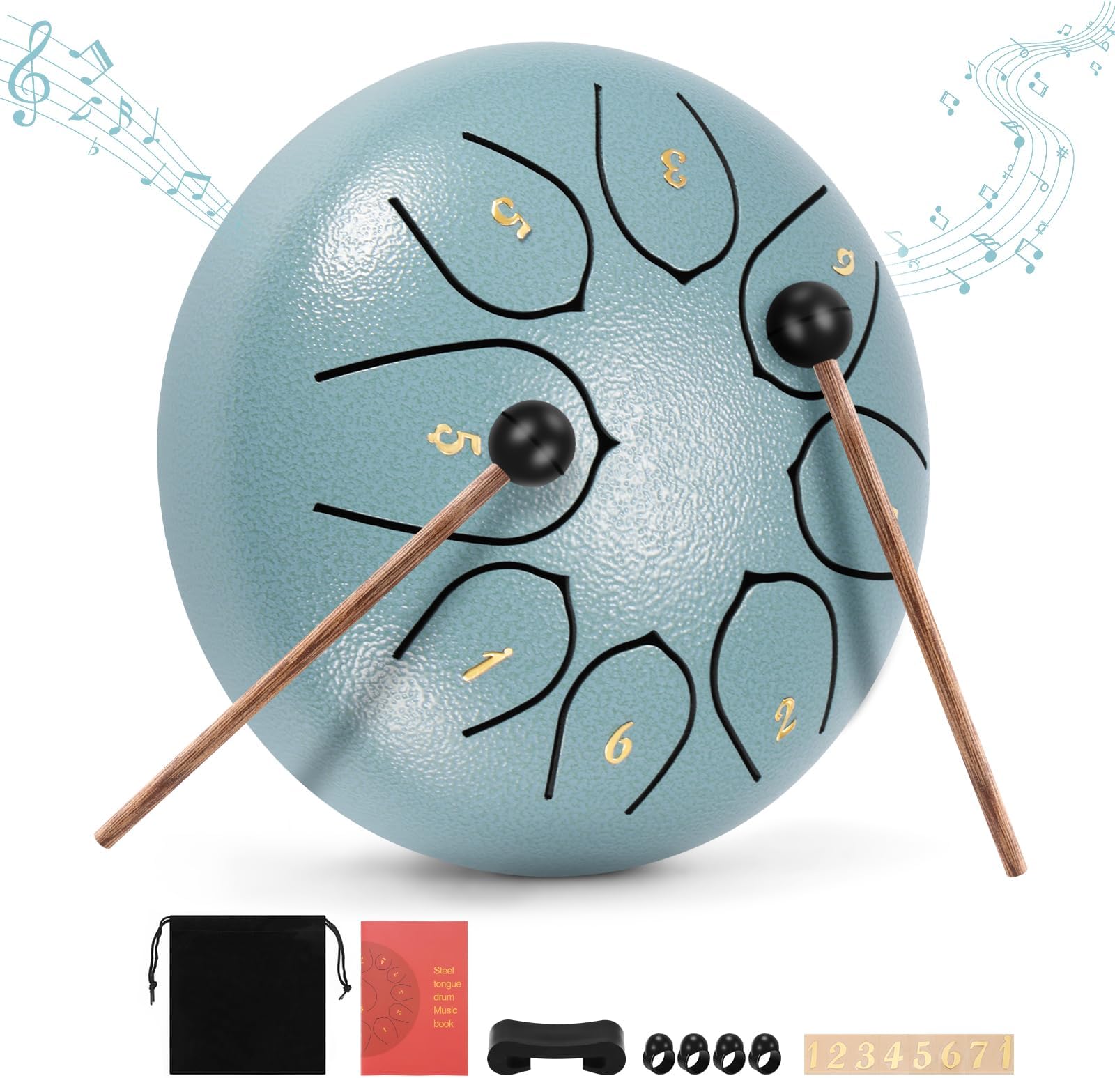 Tambour à Pluie pour Jardin Extérieur, 15,2 cm, 8 Tons en Acier ...