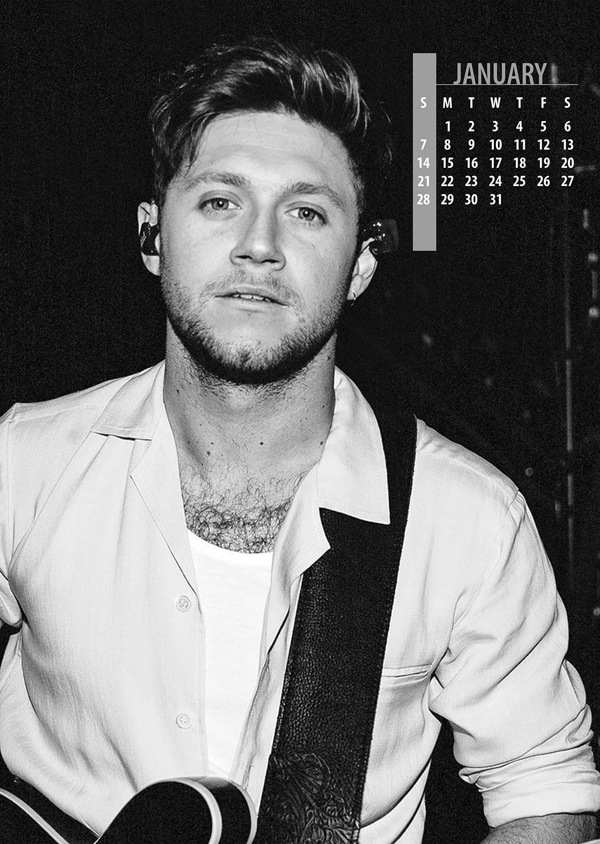 Niall Horan Photoshoot 2024 Black And White
