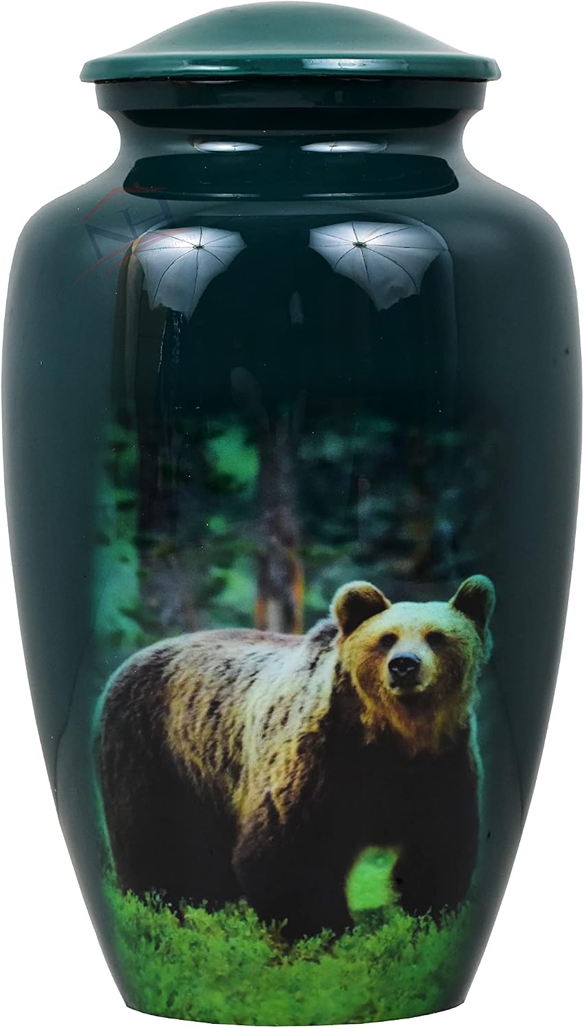 Amazon.com: Bear in Forest Decorative Keepsake Urn for Pet & Human ...
