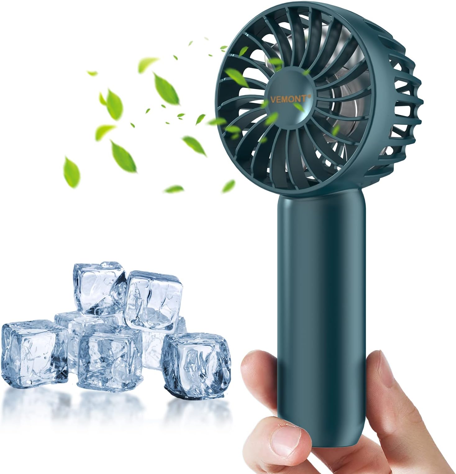 VKUSRA Handheld Fan, Portable Fan Folding Hand Held Fans Rechargeable ...