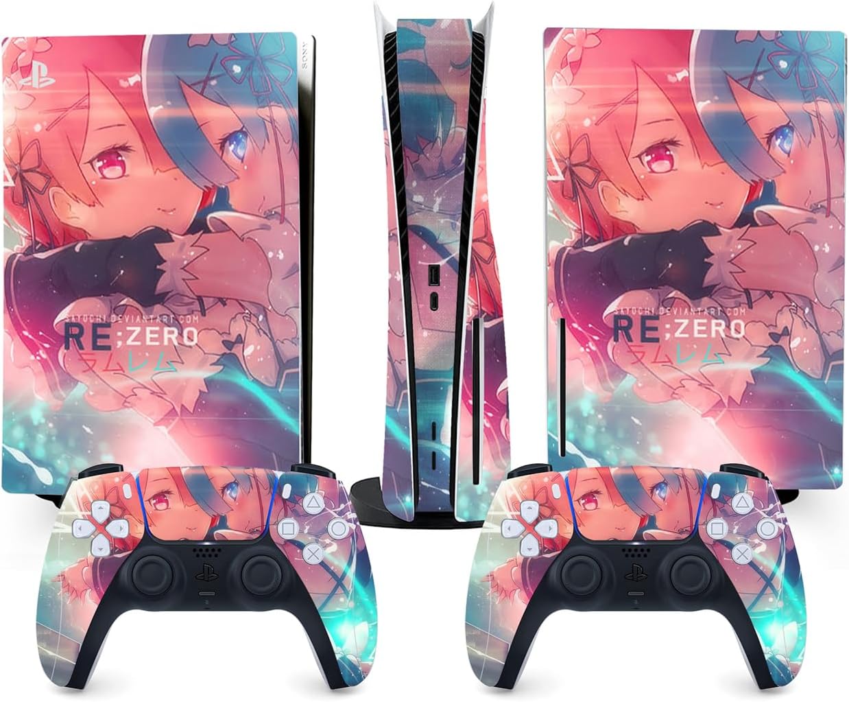 Amazon.com: TANOKAY PS5 Console Skin and Controller Skin Set | Rem ...
