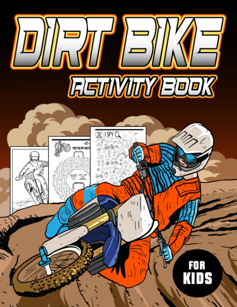 Dirt Bike Activity Book for Kids: Fun Activities like Mazes | Spot the ...