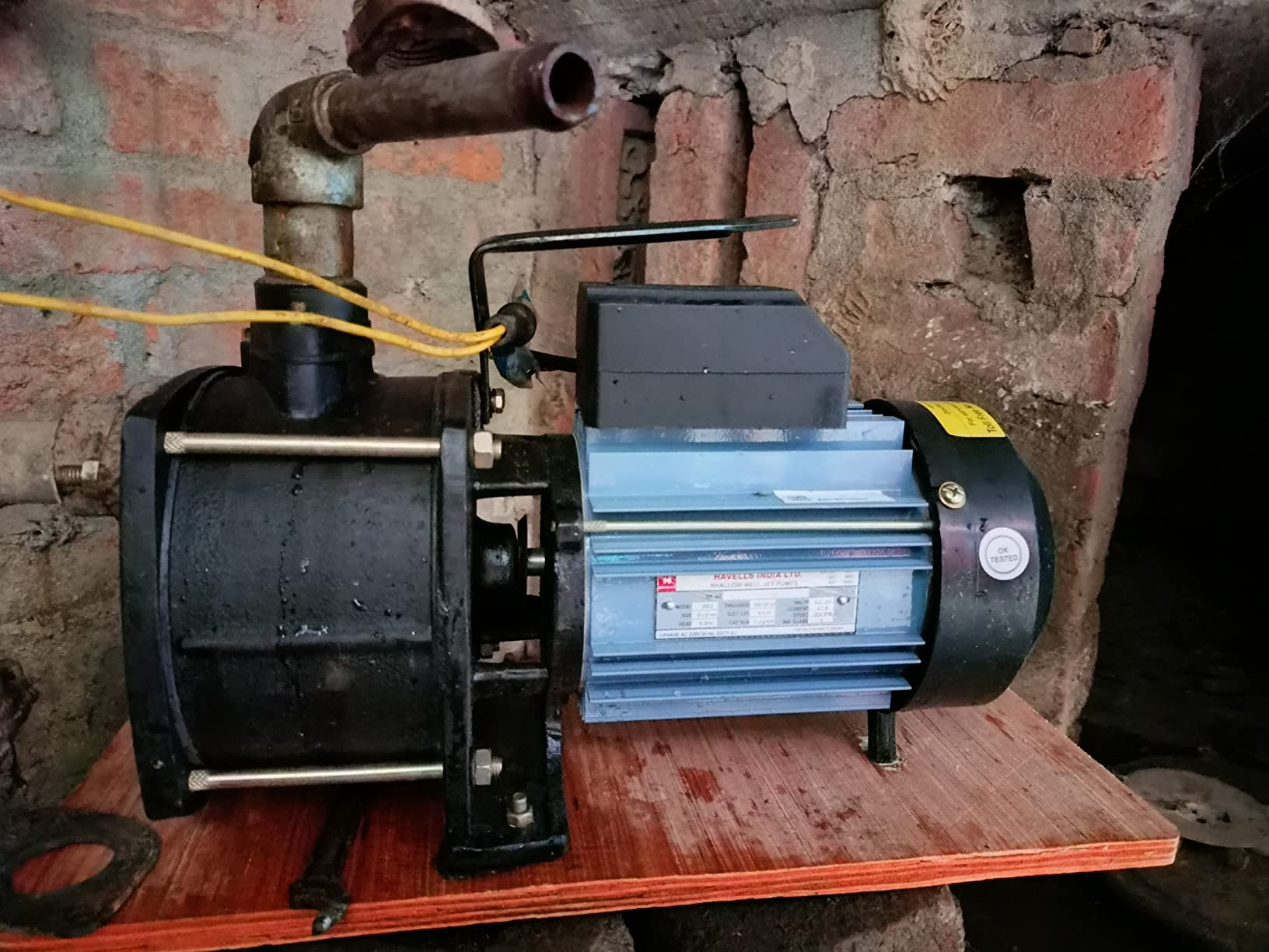 Havells Shallow Well Jet Pump JSE2-0.5HP 0.37kW 1PH Centrifugal Pump ...